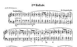 Ballade No. 1 Original version - Piano - Partituras - Cantorion ...