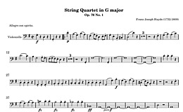 String Quintet No. 1 Cello - Violoncelo - Partituras - Cantorion - Partituras grátis