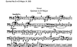 String Quintet No. 2 Cello - Violoncelo - Partituras - Cantorion - Partituras grátis