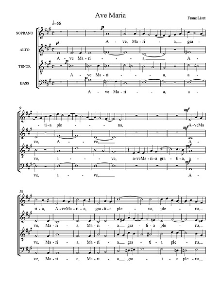 Ave Maria SATB 2nd version - SATB, Voz - Partituras - Cantorion ...