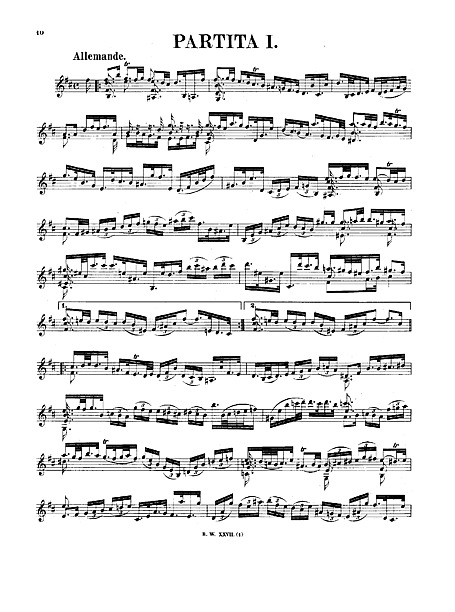 Partita No. 1 Original version - Violino - Partituras - Cantorion ...